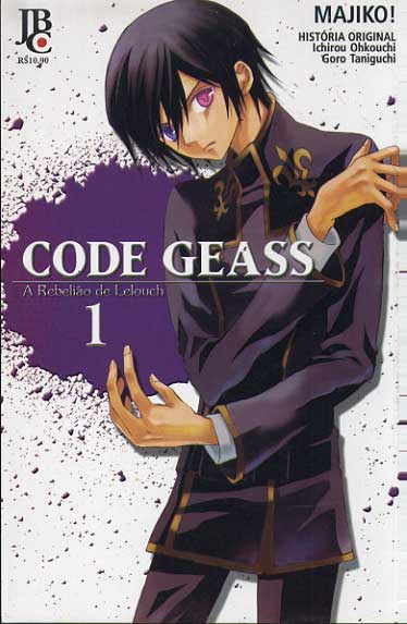 Code Geass # 1 - A Rebelião de Lelouch Editora JBC Gibis Quadrinhos HQs ...