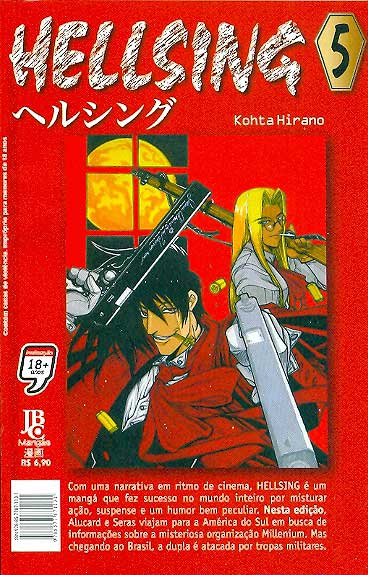 Hellsing 05 Editora JBC Gibis Quadrinhos HQs Mangás - Rika Comic Shop