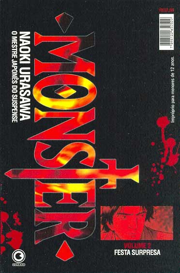 Monster 02 Editora Conrad Gibis Quadrinhos HQs Mangás - Rika Comic Shop