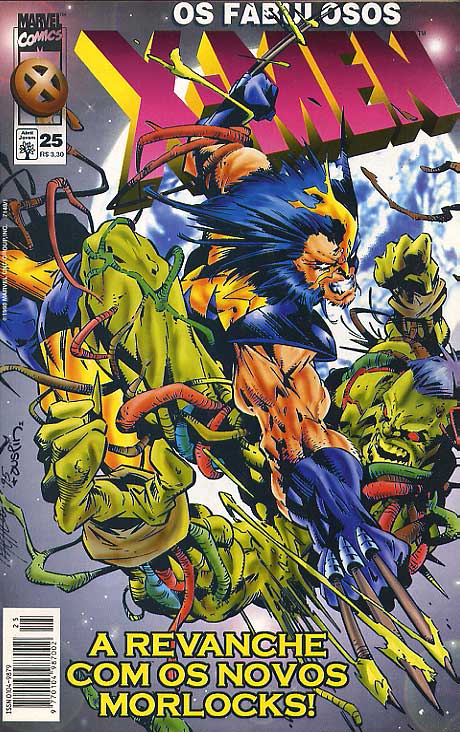 Fabulosos X-Men 25 Editora Abril Gibis Quadrinhos HQs Mangás - Rika Comic Shop - Rika Comic Shop