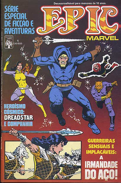 Epic Marvel 01 Editora Abril Gibis Quadrinhos HQs Mangás - Rika Comic ...