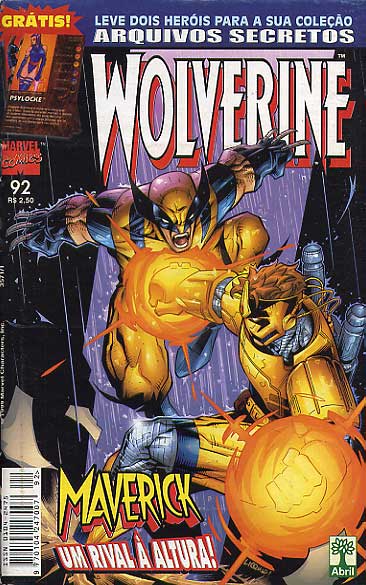 Wolverine 092 Editora Abril Gibis Quadrinhos HQs Mangás - Rika Comic Shop - Rika Comic Shop