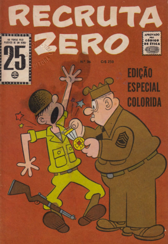 Recruta Zero 036 Editora RGE - Gibis Quadrinhos Mangás - Rika Comic Shop
